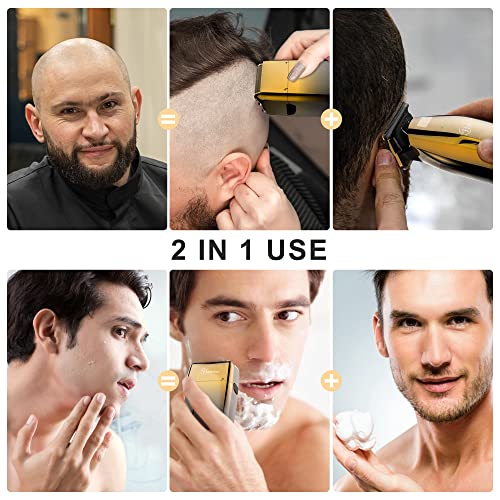 Hatteker Shaver Bald Head Shaver Electric Shaver Razor for Men with Precision Trimmer Barber Shaver Trimmer Triple Blades Waterproof Cordless, 1 Count