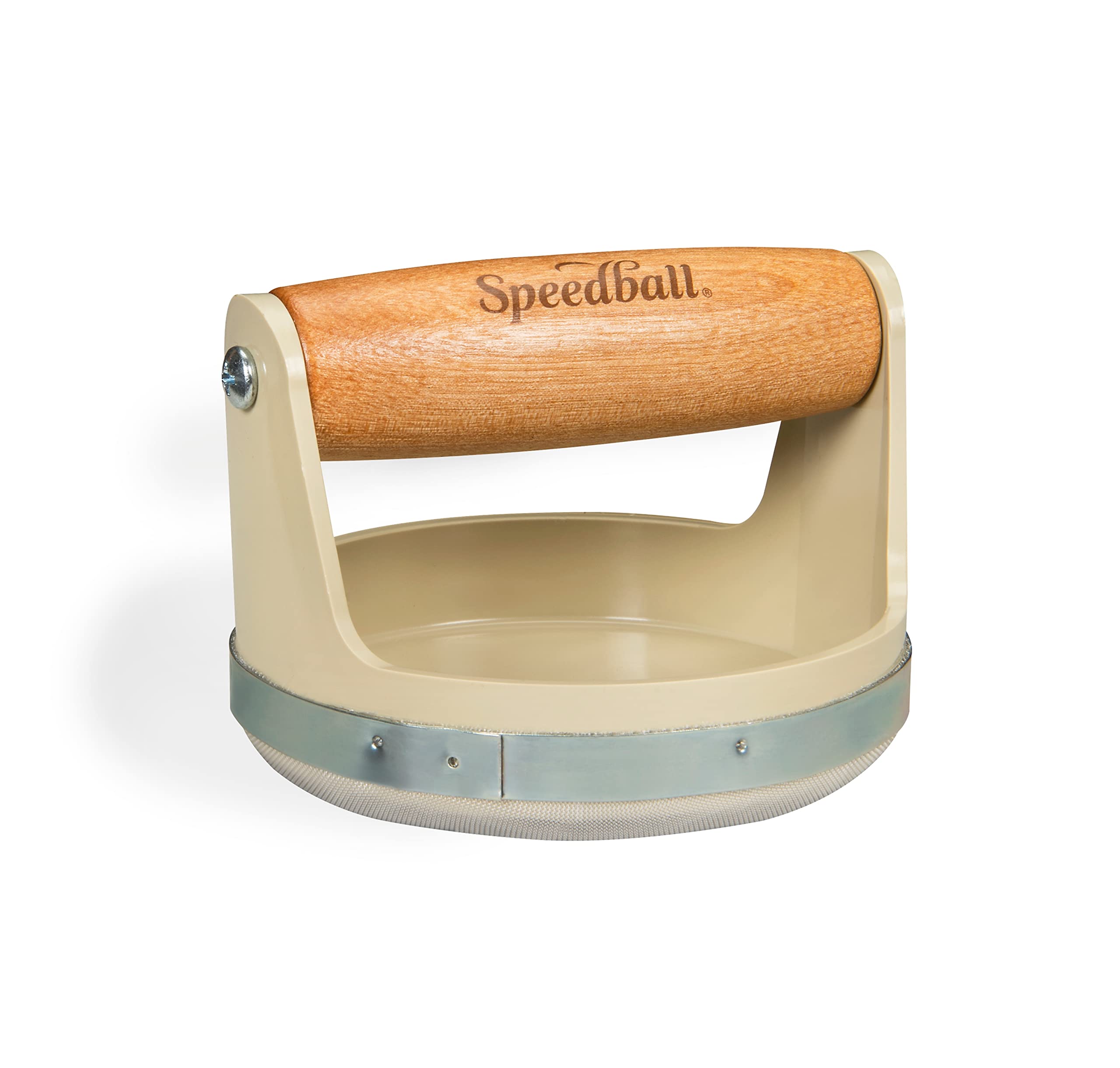Speedball Block Printing Baren - Comfortable Wooden Handle, Made in the USA - 4 Inches