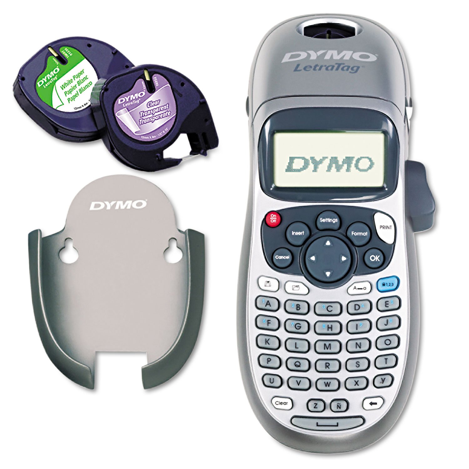 DYMO 21455 Letratag 100H Label Maker, 2 Lines, 3 1/10W X 2 3/5D X 8 3/10H