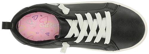 Carter's Kids Perrie Sneaker, Black, 7 US Unisex Toddler