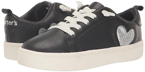 Carter's Kids Perrie Sneaker, Black, 7 US Unisex Toddler