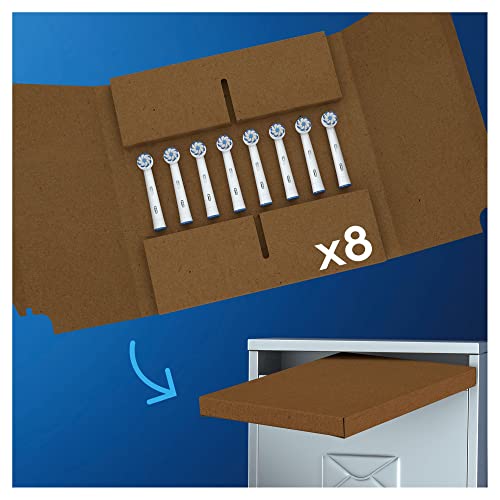 Braun Oral-B 4210201320180 Sensitive Clean Toothbrush Heads for Our Gentle Cleaning, in Letterbox Packaging Pack of 8