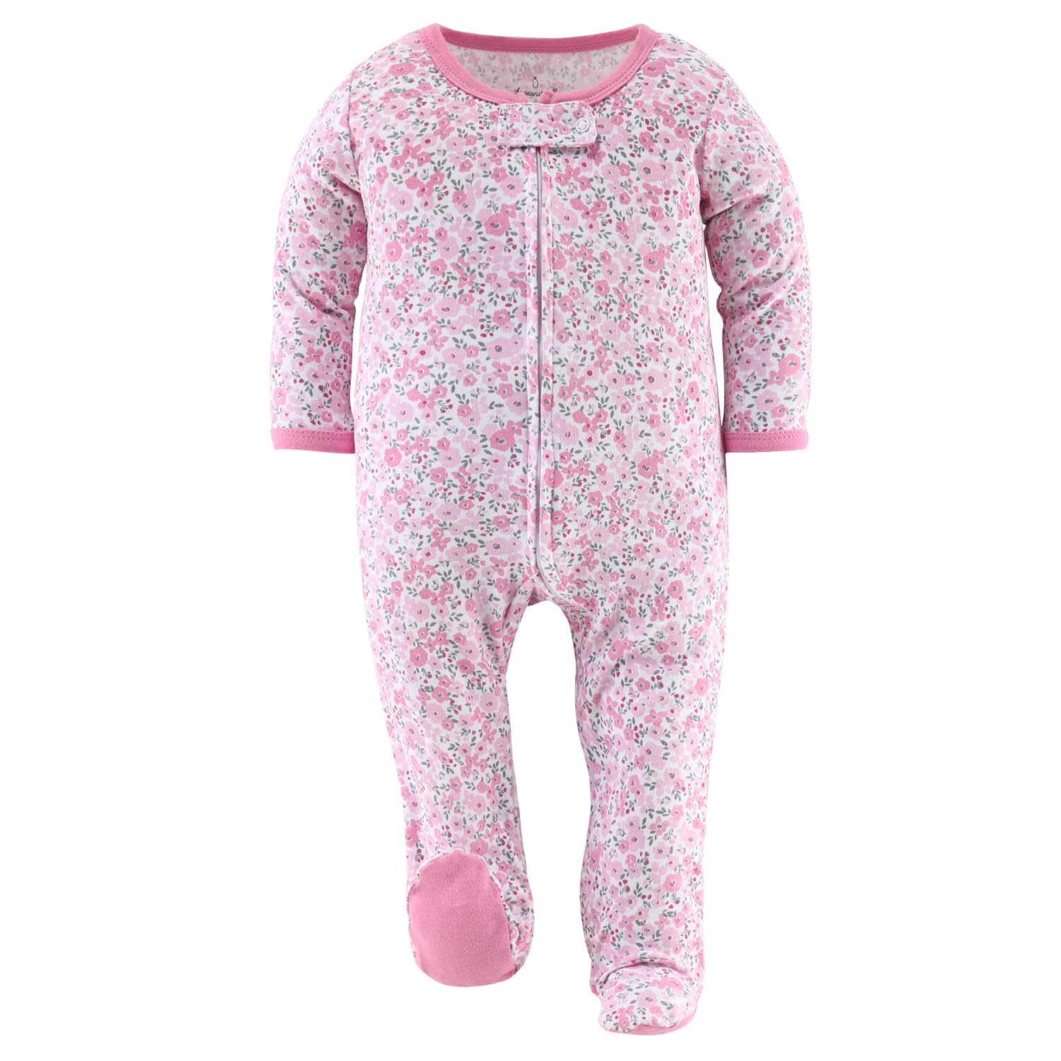 The Peanutshell Footed Pajamas Sleepers for Baby Girls, Sleep and Play Footies, 3 Pack (6-9 Months)