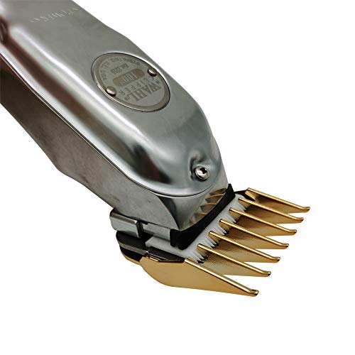 Professional Hair Clipper Guards Guides Gold Color Coded Cutting Guides #3170-400- 1/8” to 1 fits for most of W Clippers (Gold)