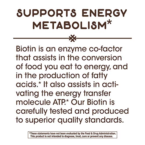 Nature's Way Biotin Lozenges, 1,000 mcg per serving, 100 Count