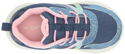 Carter's Kids Angelo Sneaker, Blue, 7 US Unisex Toddler