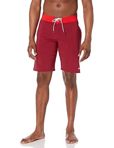 Oakley Standard Double Up 20 RC Boardshort, Red Line/Iron Red, 34