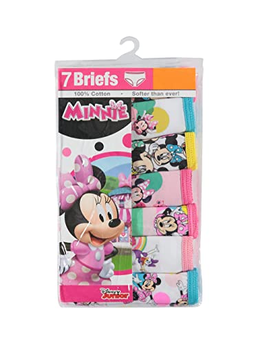 Disney girls Minnie Seven Pack Underwear Briefs, Minnie7pk, 8 US