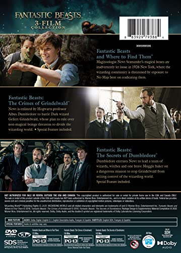 Fantastic Beasts 3-Film Collection (DVD)