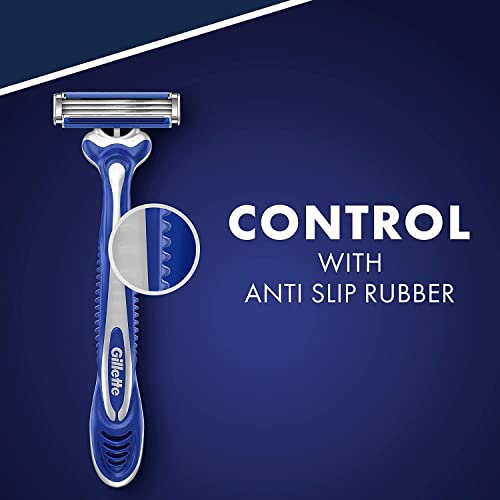 Gillette Sensor3 Comfort Disposable Razors for Men, 8 Count, Lubrastrip Glides Easily Over Your Skin