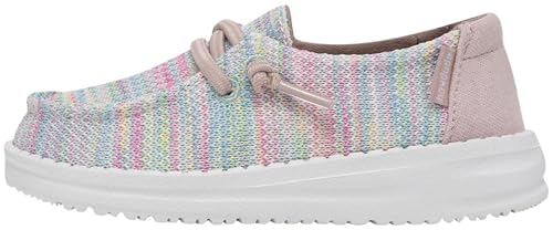 Hey Dude Wendy Toddler Sox Pastels Size C7 | Toddler's Shoes | Kid's Slip On Loafers | Comfortable & Light-Weight
