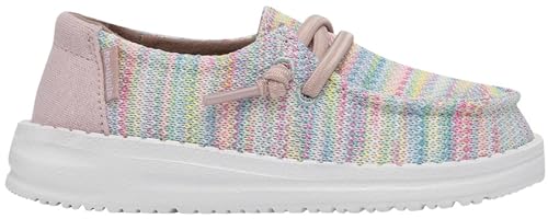 Hey Dude Wendy Toddler Sox Pastels Size C7 | Toddler's Shoes | Kid's Slip On Loafers | Comfortable & Light-Weight