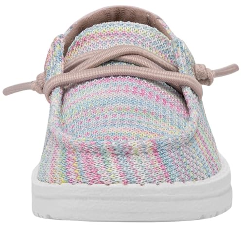 Hey Dude Wendy Toddler Sox Pastels Size C7 | Toddler's Shoes | Kid's Slip On Loafers | Comfortable & Light-Weight