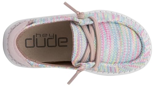 Hey Dude Wendy Toddler Sox Pastels Size C7 | Toddler's Shoes | Kid's Slip On Loafers | Comfortable & Light-Weight