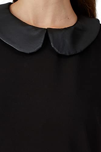 Slate & Willow Rent the Runway Pre-Loved Black Collar Dress, Black, Medium