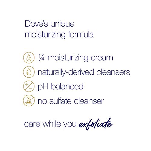 Dove Scrub for Silky Skin Oatmeal & Calendula Oil Body Scrub Exfoliates & Gives Lasting Nourishment 10.5 oz 4 Count