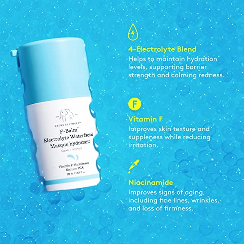 Drunk Elephant F-Balm Electrolyte Waterfacial. Quenching and Strengthening Overnight Mask.