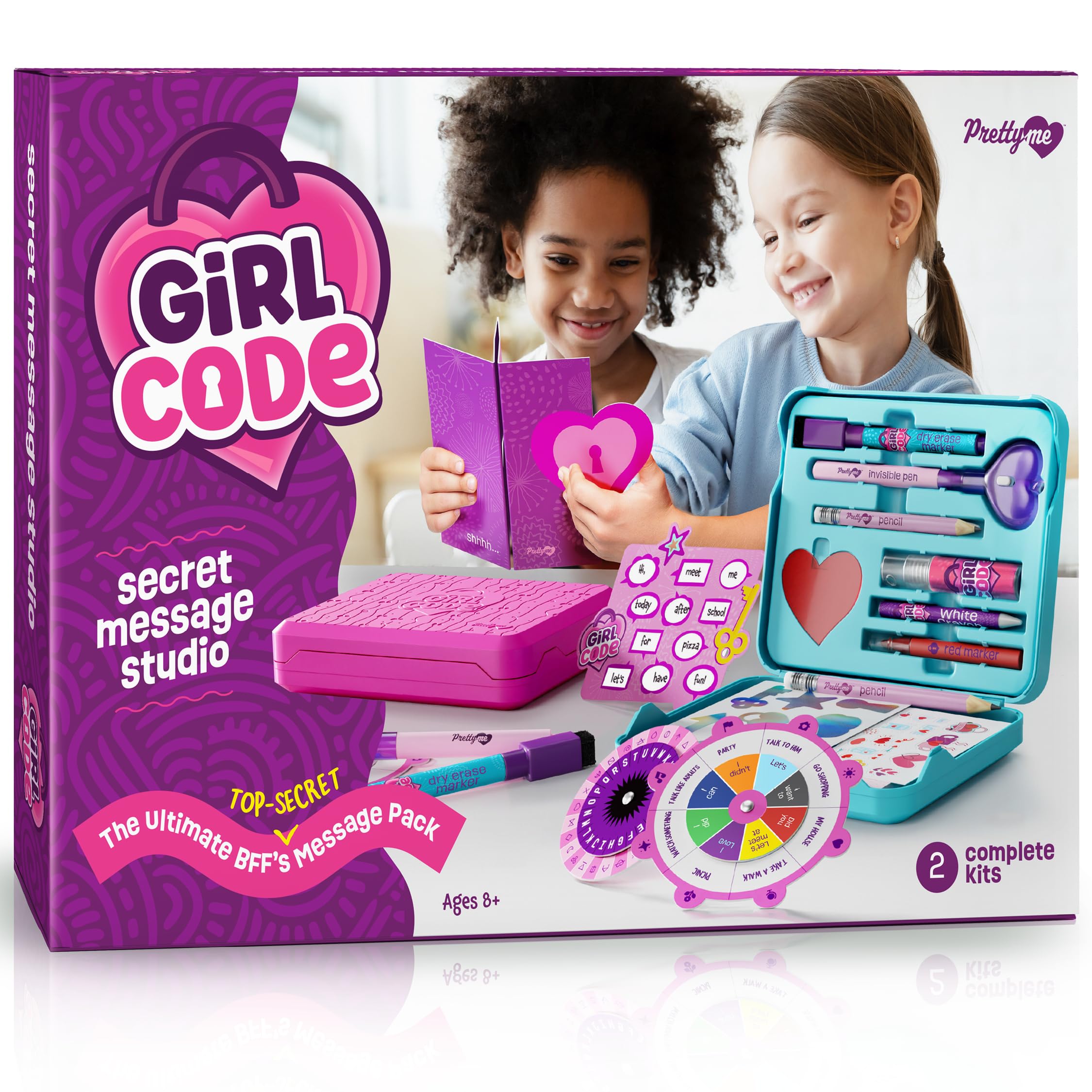 Pretty Me Secret Messaging Kit for Girls - Gifts Ideas for Birthday - Ages 7-14+ Year Old Girl - Best Cool Stuff Toys Kits for Friends, BFF, Teen, Teenager, 7 to 14 Olds
