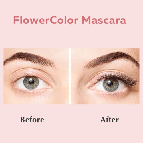 Ecco Bella Flower Eye Kit FlowerColor Plant Based Smokey Mauve Eyeshadow Vegan Brown Mascara