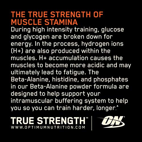 Optimum Nutrition Beta-Alanine, Unflavored, 7.15 Ounce,Powder