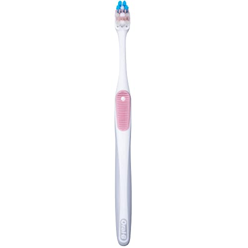 Oral-B Gum Care Extra Soft Toothbrush for Sensitive Teeth and Gums, Compact Small Head, (Colors Vary) - Pack of 3