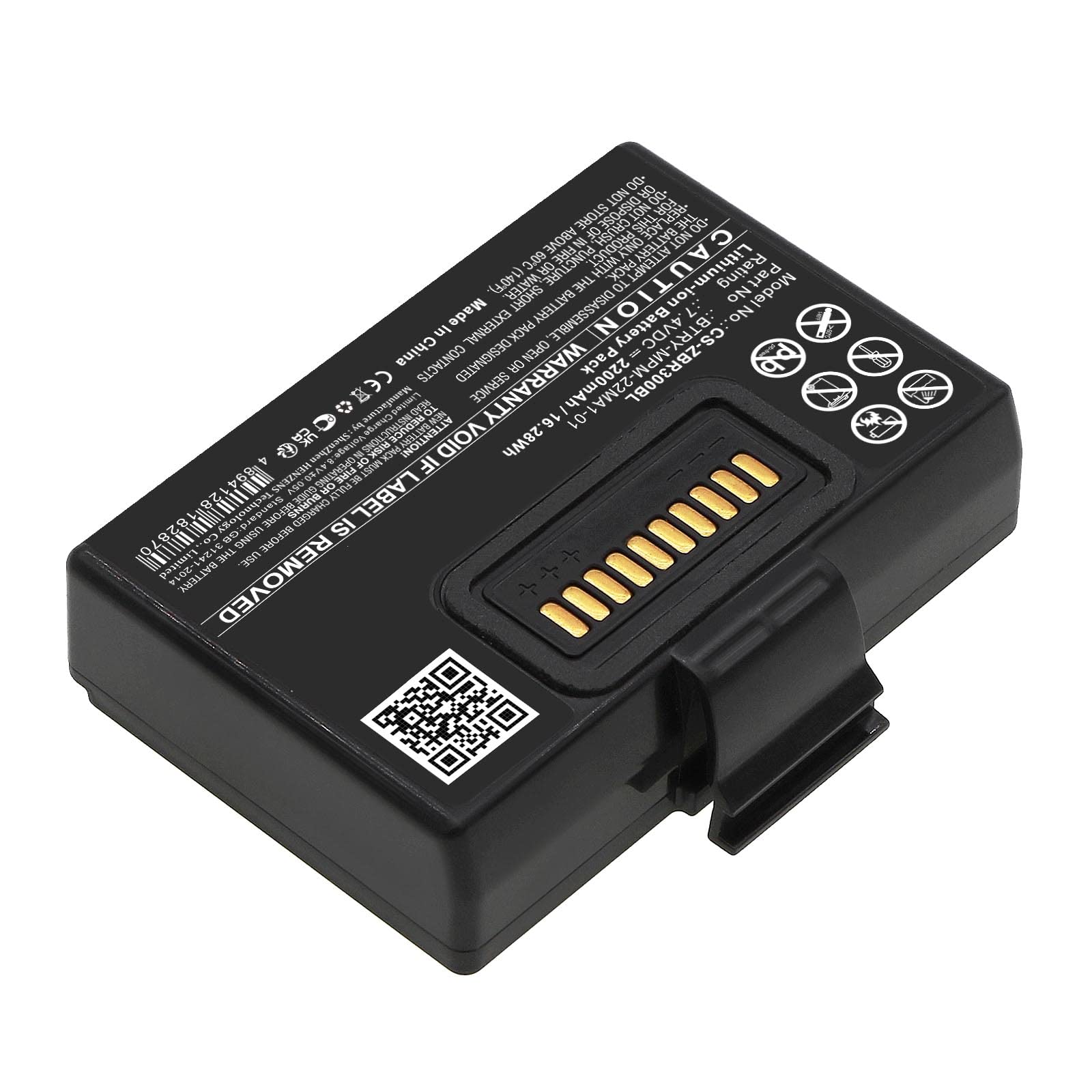Henhaoro BTRY-MPM-22MA1-01 P1083277 P1083277-002 Batteries for Zebra