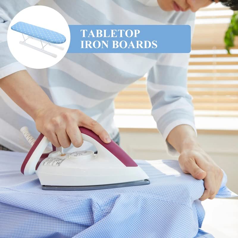 LXXSH Ironing Board Iron Small Tabletop Table Mini Portablefoldable Boardsbench Stands Shelf Covers Quilters Sleeve Folding Cover