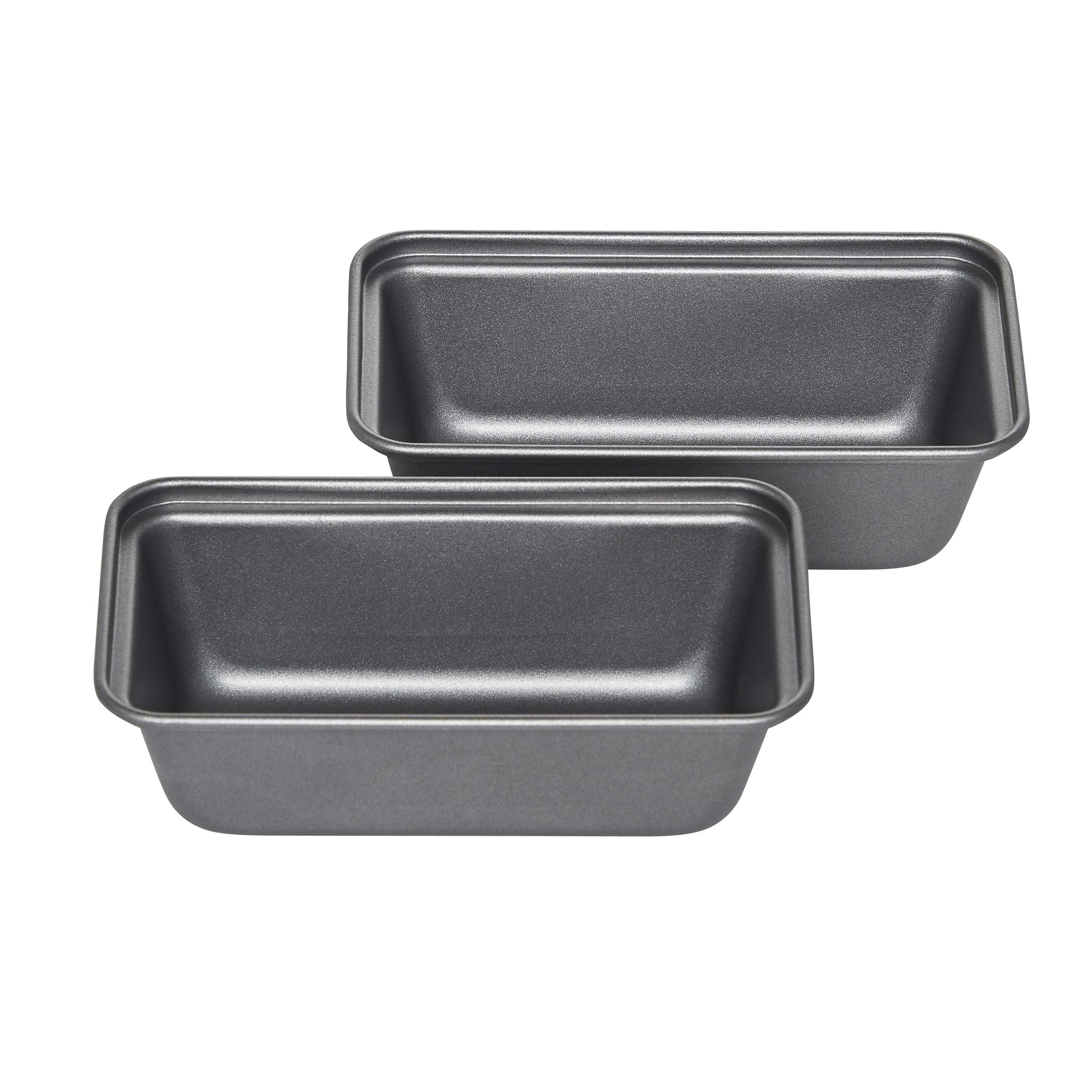 Instant Pot Official Non-Stick Mini Loaf Pans, Set of 2, Versatile for Meatloaf, Lasagna, Desserts, Compatible with 6-Quart and 8-Quart Cookers, Easy Cleanup, Gray