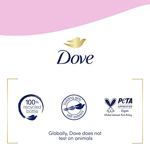 Dove Advanced Care Hand Wash Peony & Rose Oil 4 Count for Soft, Smooth Skin, More Moisturizers Than The Leading Ordinary Hand Soap, 12 oz