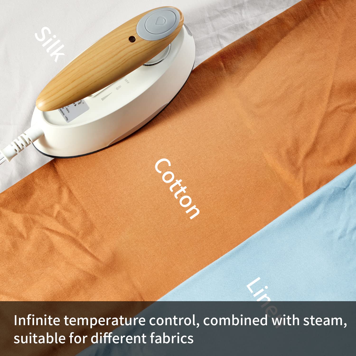 YIKA 2-in-1 Portable Clothes Steamer & Iron - Ceramic Coated Panel, Fast Heat-Up, Adjustable Heating & Steaming, Professional Handheld Fabric Wrinkle Remover for Home, Travel, and Office Use