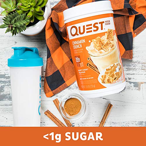 Quest Nutrition Cinnamon Crunch Protein Powder, High Protein, Low Carb, Gluten /Soy Free, 25.6 Ounce (Pack of 1)