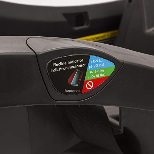 Evenflo LiteMax Infant Car Seat Base, Easy to Install, Versatile and Convenient, Meets All Federal Safety Standards, Durable Construction, Compatible with All LiteMax Infant Car Seats, Black