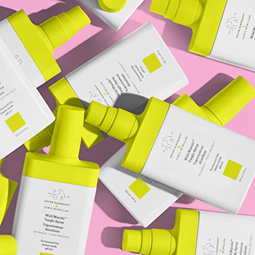 Drunk Elephant Wild Marula Tangle Spray. Weightless and Heat-Protectant Detangler for Hair (120 mL / 4 Fl Oz)