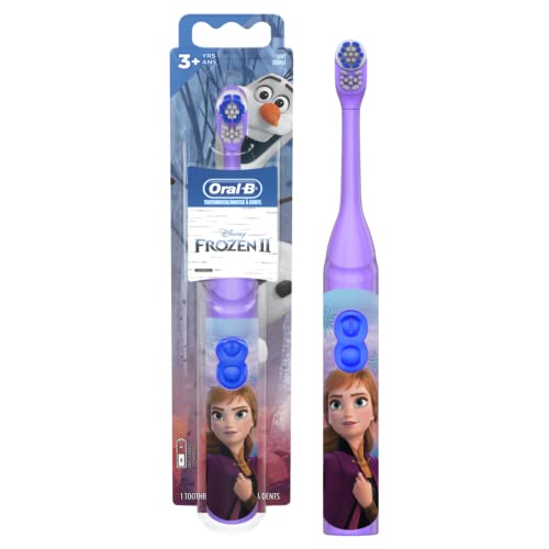 Oral-B Kids Battery Power Electric Toothbrush Featuring Disney's Frozen for Children and Toddlers age 3+, Soft (Characters May Vary)