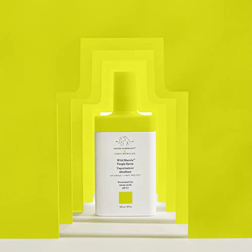 Drunk Elephant Wild Marula Tangle Spray. Weightless and Heat-Protectant Detangler for Hair (120 mL / 4 Fl Oz)