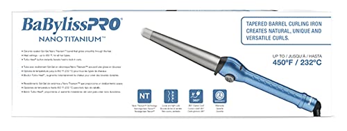 BaBylissPRO Nano Titanium Conicurl Iron , 1-1/4"