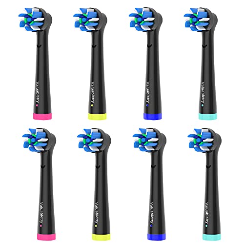 8pcs Cross Clean Brush Heads Compatible with Oral B Electric Toothbrush, Compatible with Cross Action Pro 1000 and Other Oral B Electric Toothbrush.