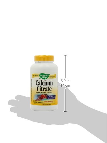 Nature's Way Calcium Citrate Complex, 500 mg per serving, 250 Capsules