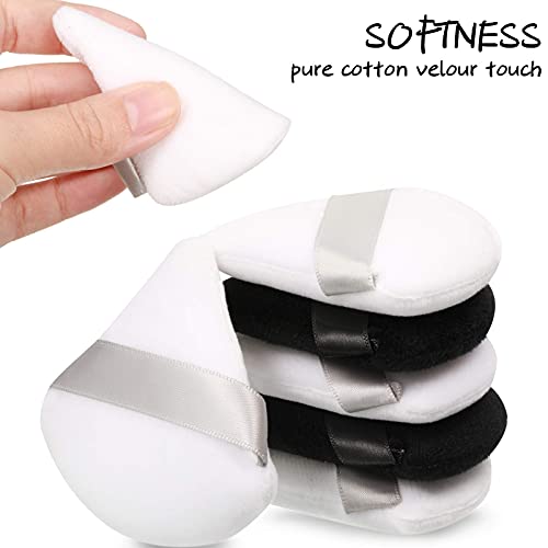 10 Pieces Pure Powder Puff Face Triangle Soft Makeup Powder Puff for Loose Powder Mineral Powder Body Powder Makeup Tool