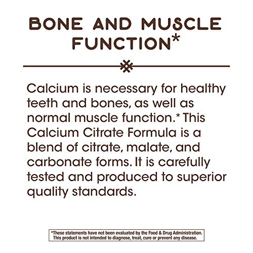 Nature's Way Calcium Citrate Complex, 500 mg per serving, 250 Capsules