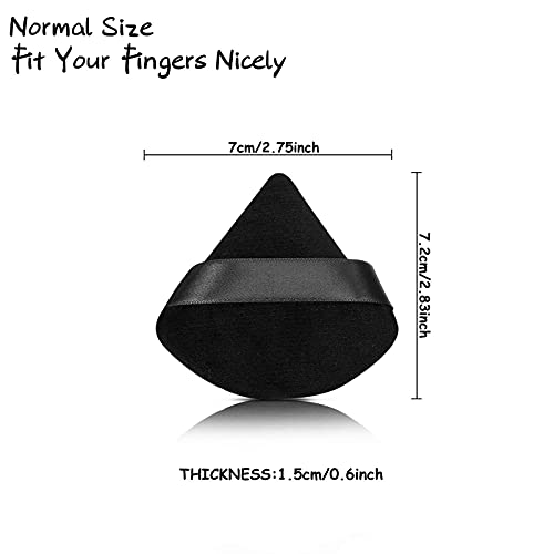 10 Pieces Pure Powder Puff Face Triangle Soft Makeup Powder Puff for Loose Powder Mineral Powder Body Powder Makeup Tool