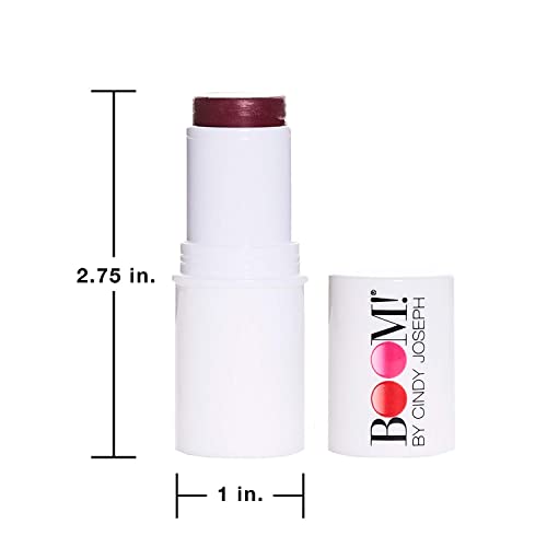 BOOM! by Cindy Joseph Cosmetics Boomstick Color - Lip & Cheek Tint Makeup Sticks for Older Women & Mature Skin - Cream Blush Stick for Cheeks & Lips