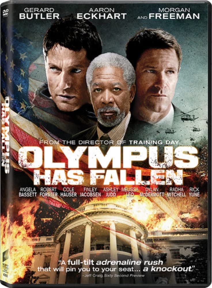 Olympus Has Fallen / London Has Fallen / Angel Has Fallen White House Down 4 DVD Set with Bonus Movie Camera Art Card