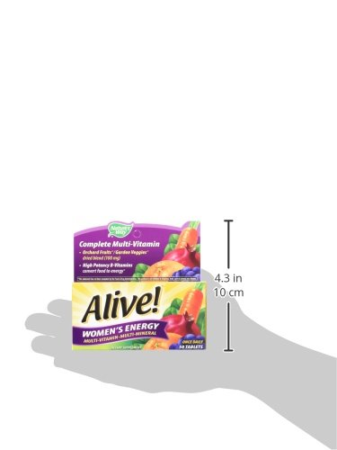 Nature’s Way Alive! Women’s Energy Complete Multivitamin, High Potency B-Vitamins, 50 Tablets