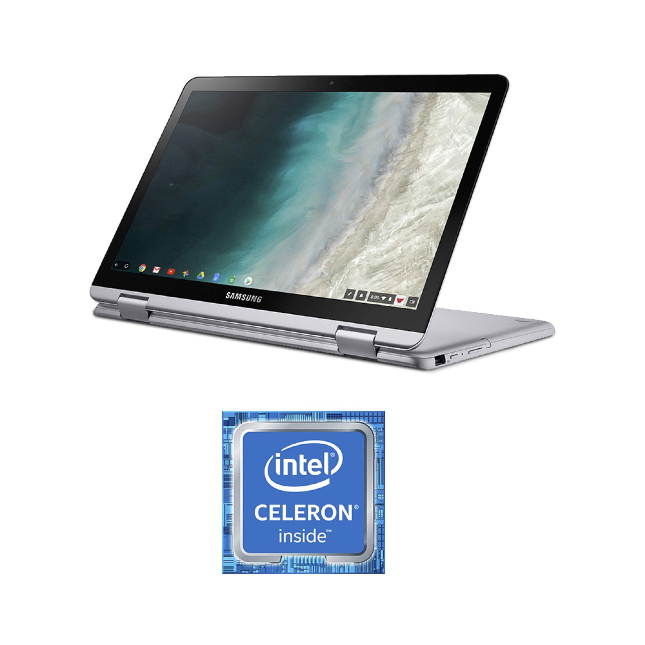 Samsung Chromebook Plus V2, 2-in-1, 4GB RAM, 32GB eMMC, 13MP Camera, Chrome OS, 12.2", 16:10 Aspect Ratio, Light Titan (XE520QAB-K01US) (Renewed)