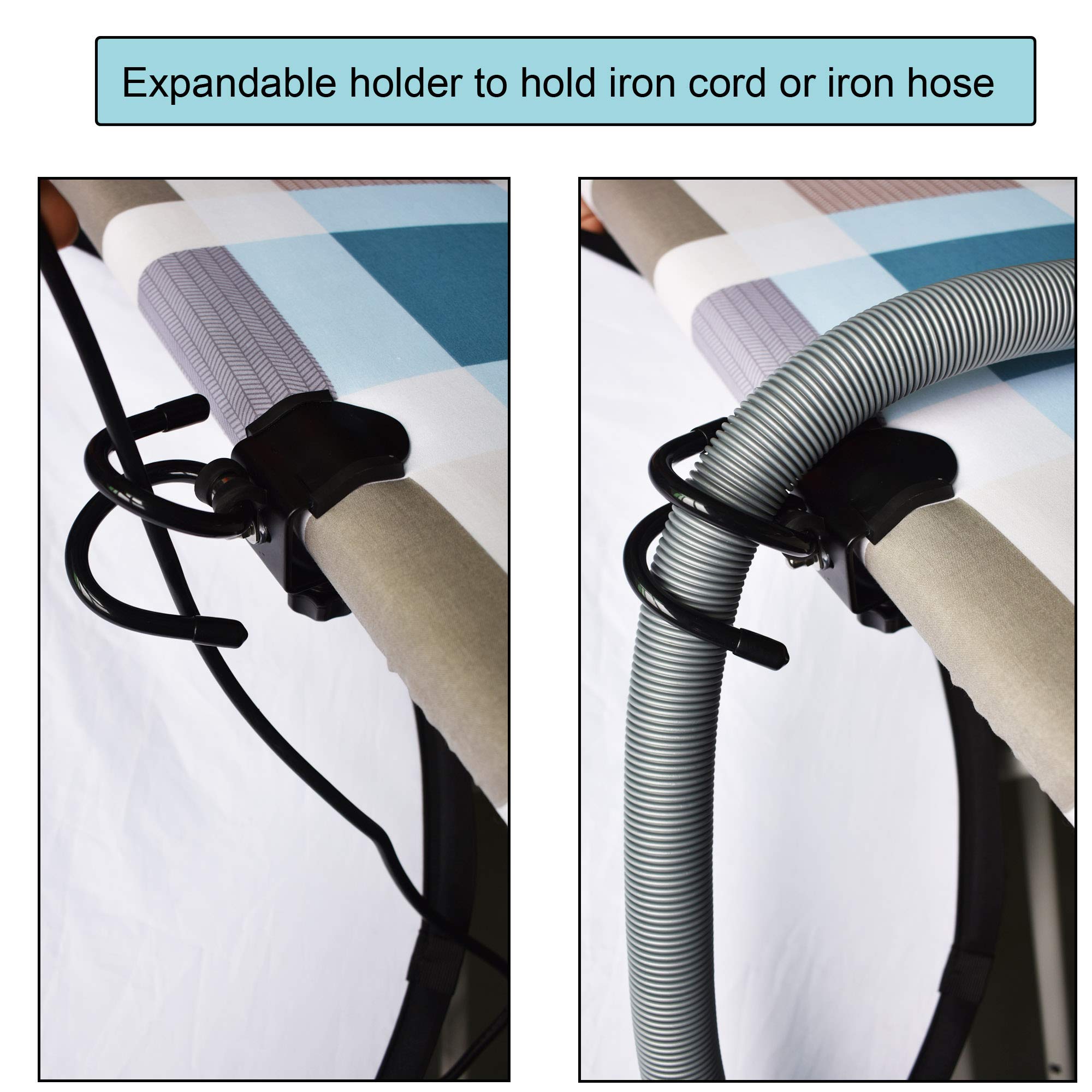 YYST Steam Iron Cord Holder Cord Minder with Universal Clip Black