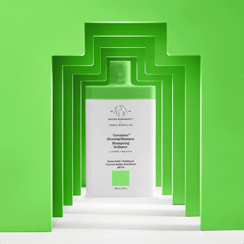 Drunk Elephant Cocomino Glossing Shampoo. Sulfate-Free and Color-Safe Gentle Shampoo for Hair and Scalp (240 mL / 8 Fl Oz)