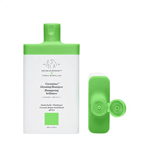Drunk Elephant Cocomino Glossing Shampoo. Sulfate-Free and Color-Safe Gentle Shampoo for Hair and Scalp (240 mL / 8 Fl Oz)
