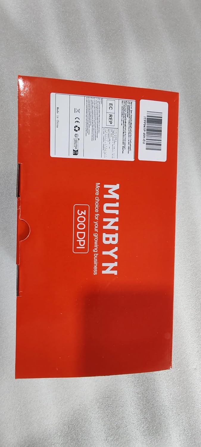 MUNBYN Thermal Label Printer 300DPI, 4x6 USB Shipping Label Printer for Shipping Packages & Small Business, Thermal Printer for Shipping Labels with USPS Shopify Ebay, One-Click Setup for Windows Mac