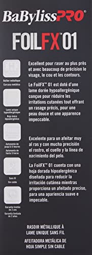 BaBylissPRO Barberology Foil Shaver FXFS1 SILVERFX Professional High-Torque Shaver